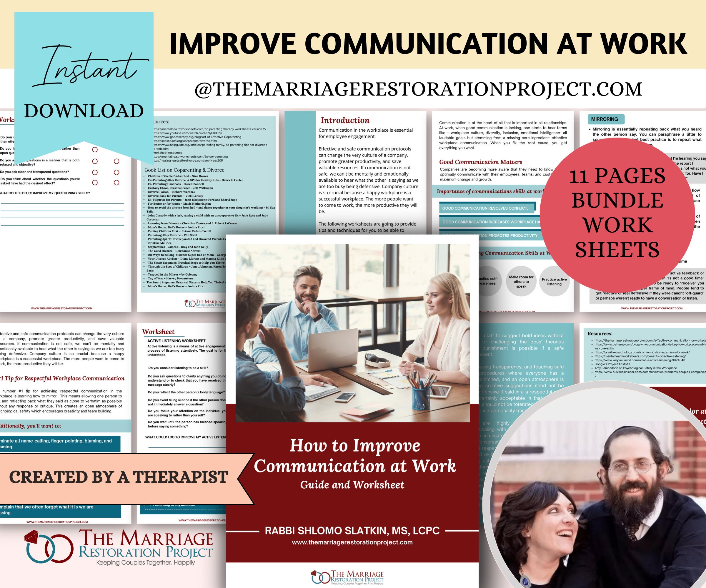 Business Communication Skills Worksheets Active Listening, Effective ...