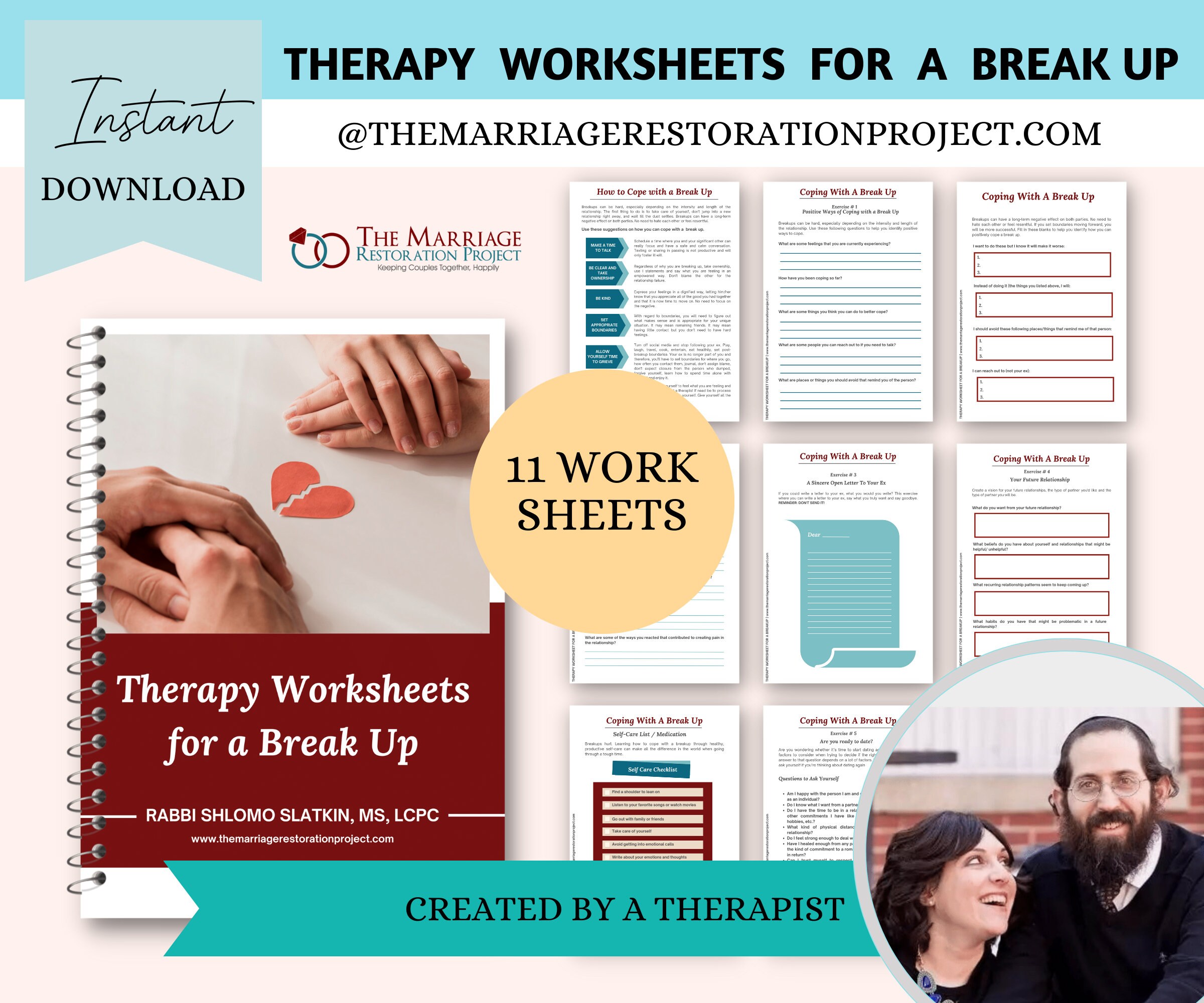 Therapy Worksheets Bundle Digital Mental Health, Feelings Wheel ...