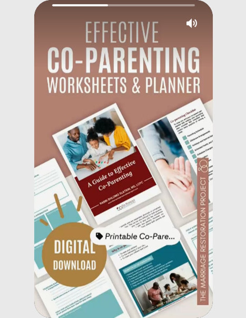 Custody Binder Printable Co-parenting Planning Worksheets Co-parenting ...