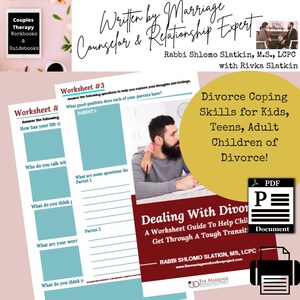 Kids Divorce Resources Coping Skills Worksheets Mental Health ...