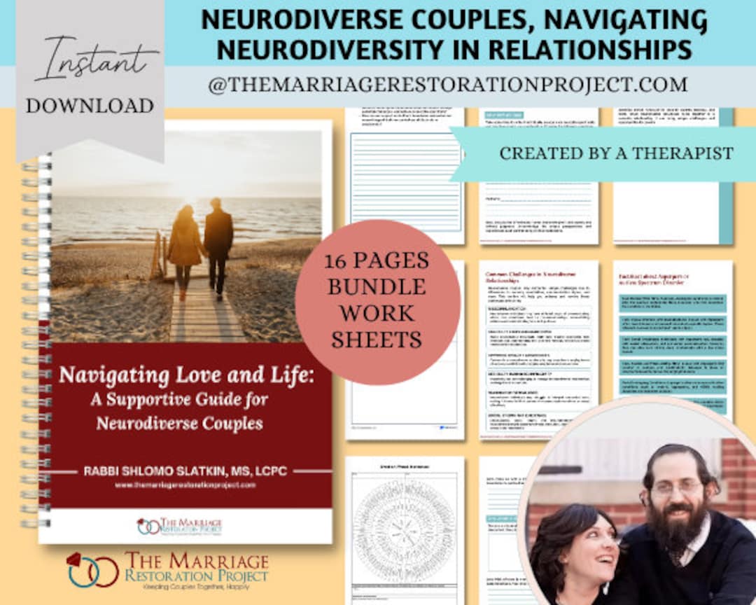 ADHD Neurodiverse Couples Worksheets: Therapy Tools (digital Download ...