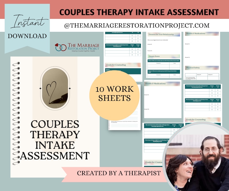 Couples Therapy Intake Form: Printable Mental Health Template (PDF) - Etsy