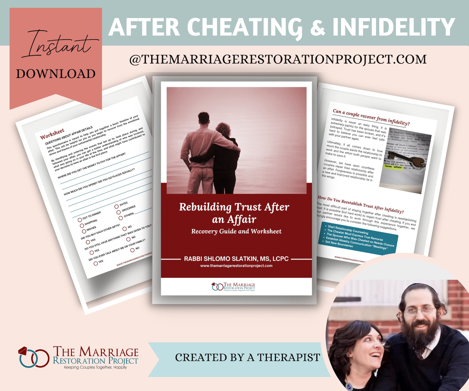 Affair Recovery Worksheets: Infidelity & Trust Repair (digital Download ...