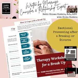 Self Care Relationship Break up Therapy Workbook With Mental Health ...