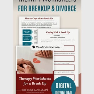 Self Care Relationship Break up Therapy Workbook With Mental Health ...