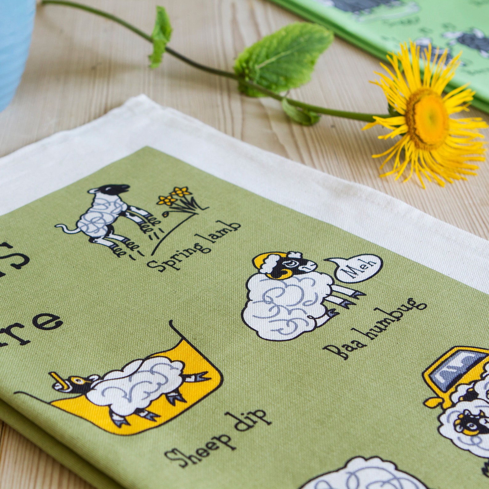 Swaledales of Yorkshire Sheep Tea Towel | Designed in Cumbria | Gift ...