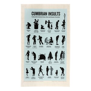 Cumbrian Insults Tea Towel| Designer Gift| Lake District Gift - Etsy UK