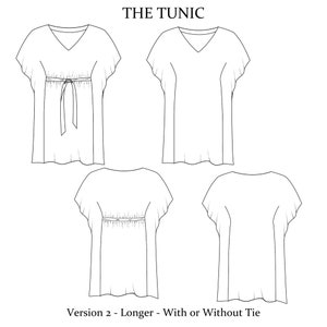 PDF / Digital Sewing Pattern - the Tunic - the Avid Seamstress - Etsy
