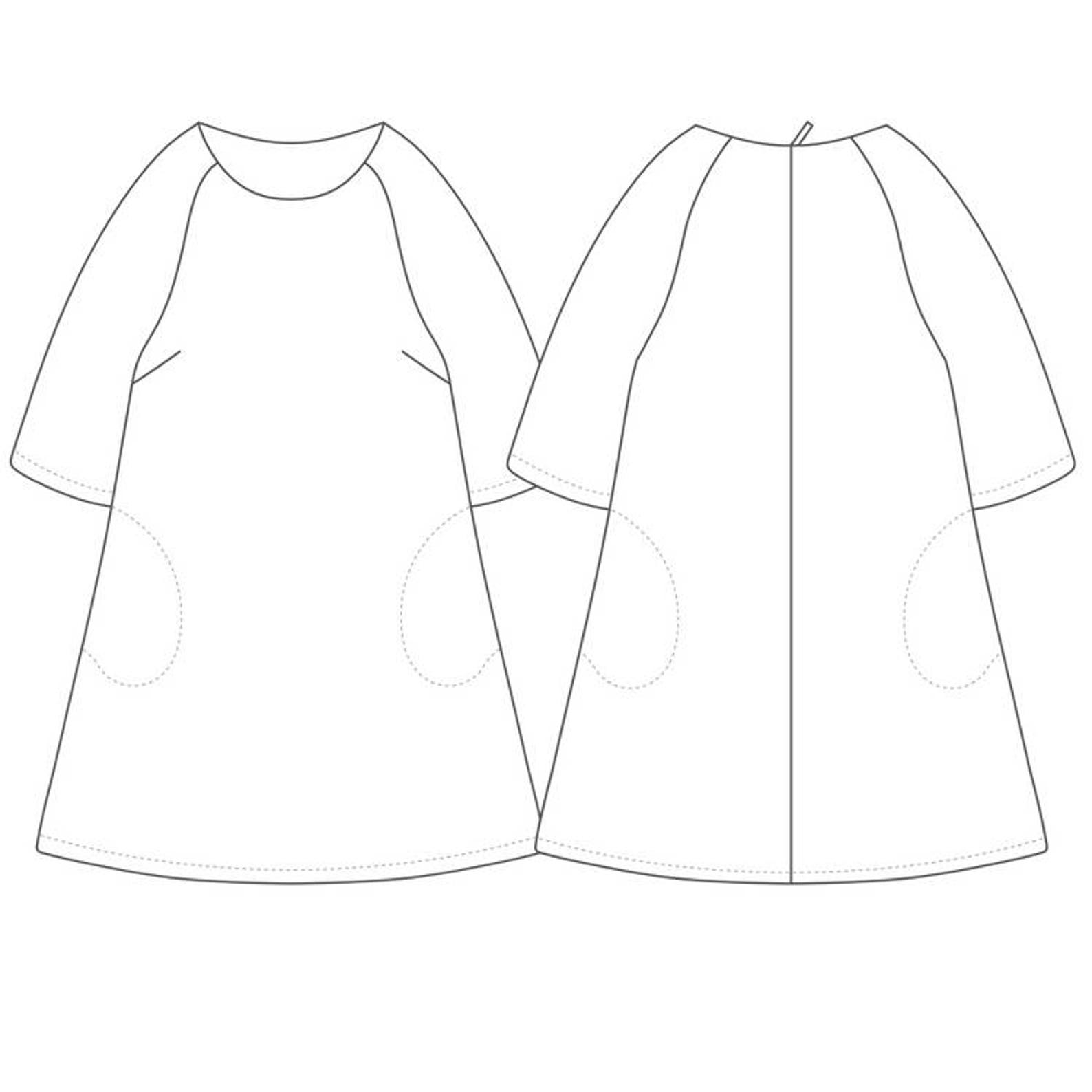 PDF/ Digital Sewing Pattern - the Raglan Adult Dress - the Avid ...