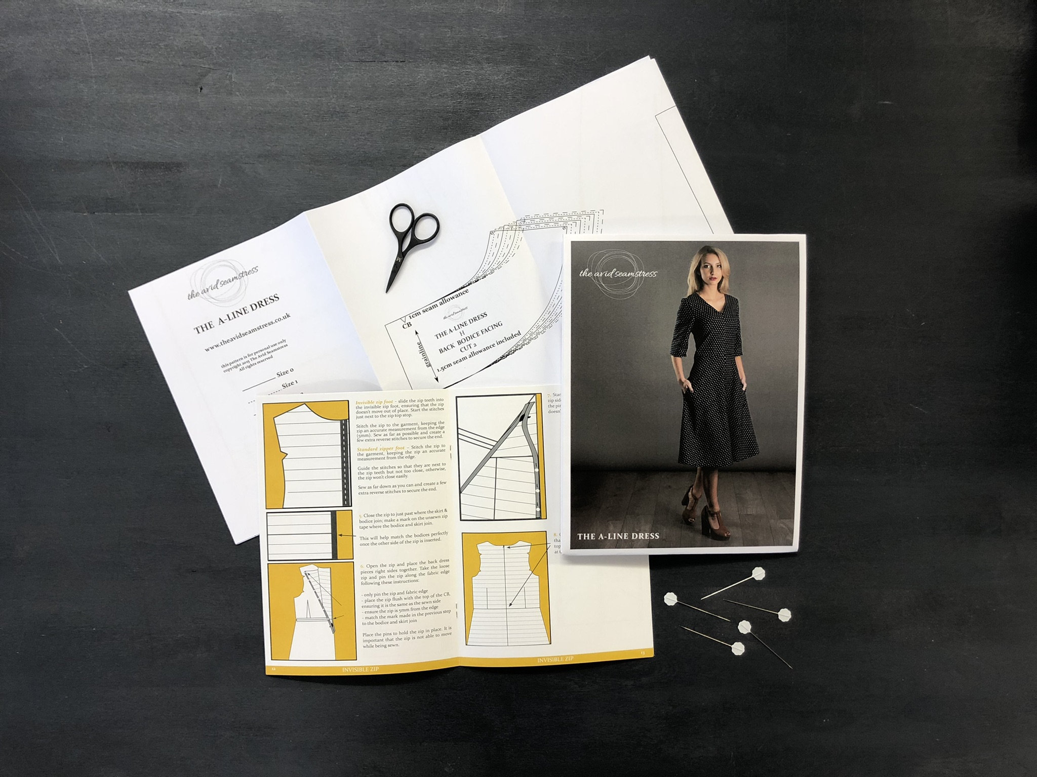 SEWING PATTERN the A-line Dress Printed Sewing Pattern - Etsy