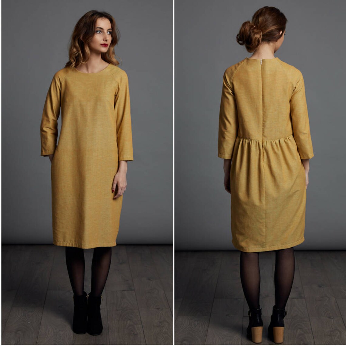 PDF/ Digital Sewing Pattern the Gathered Dress Adult the | Etsy