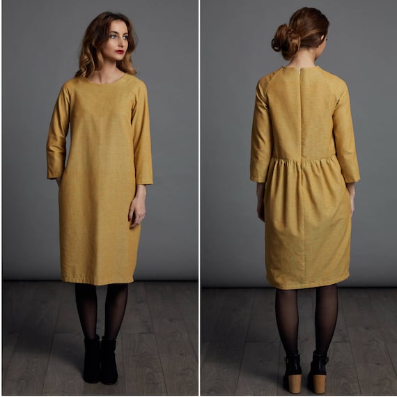 PDF/ Digital Sewing Pattern the Gathered Dress Adult the | Etsy