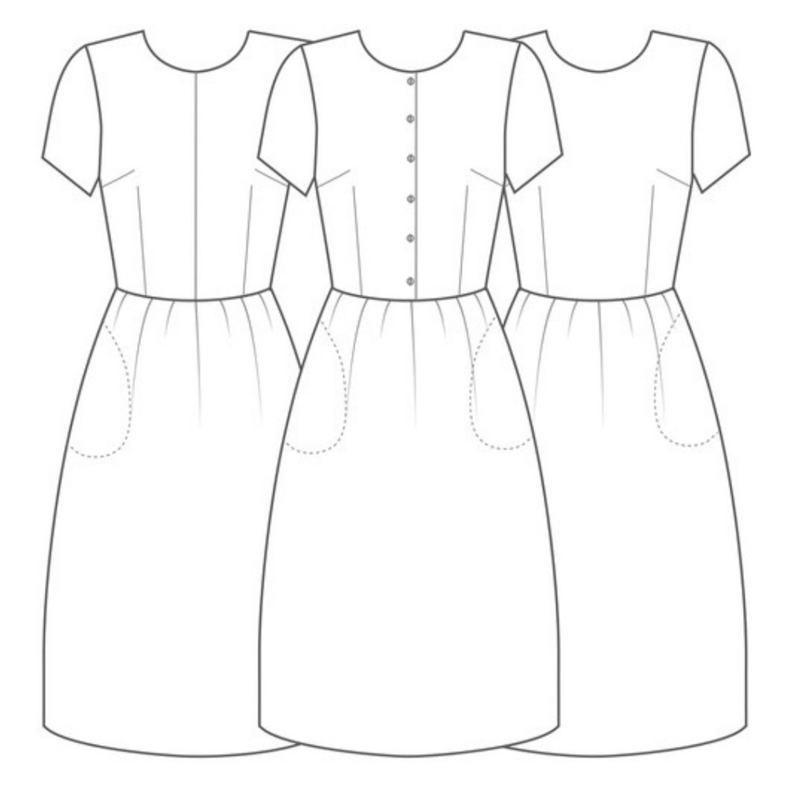 PDF/ Digital Sewing Pattern the Day Dress the Avid | Etsy UK