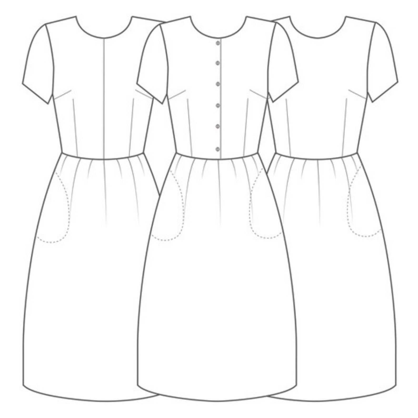 SEWING PATTERN - the Day Dress - Printed Sewing Pattern - the Avid ...
