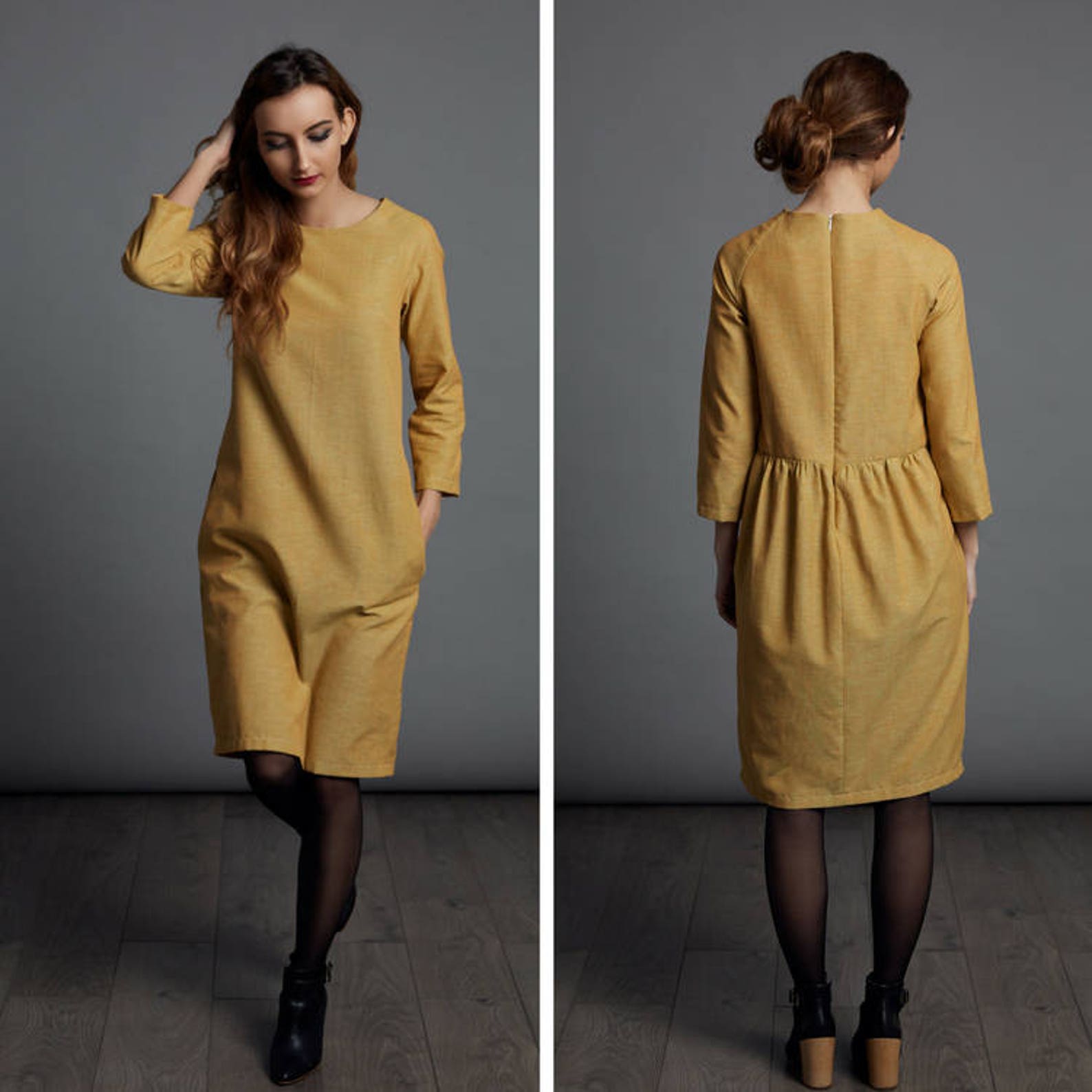 PDF/ Digital Sewing Pattern the Gathered Dress Adult the | Etsy