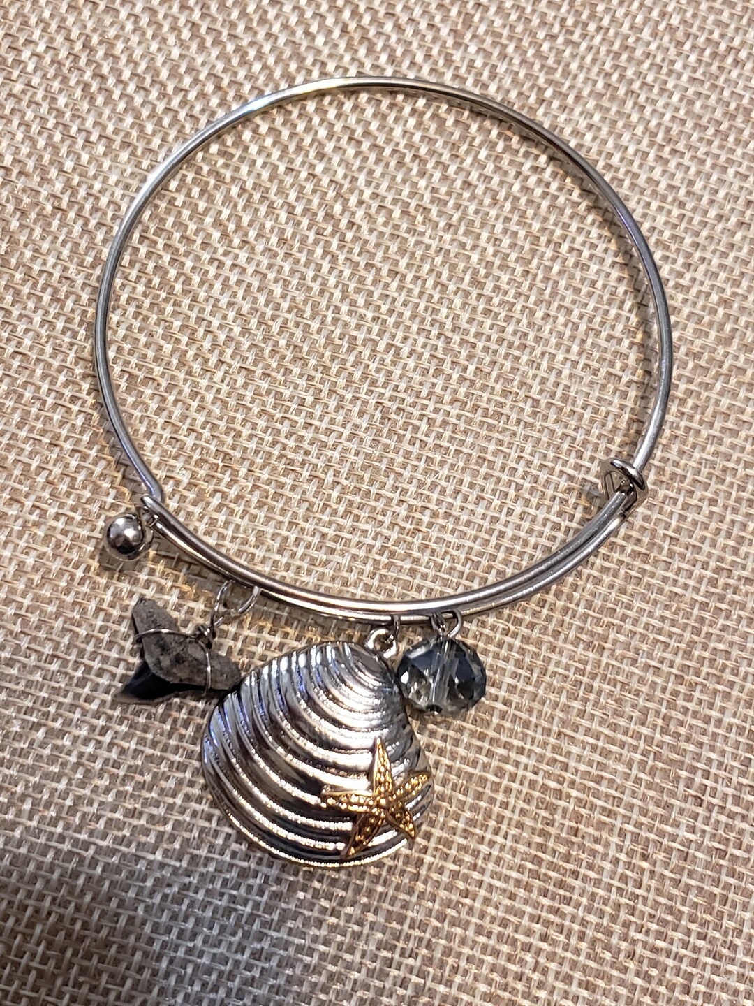 Fossil & Charm Squeeze Fit Bangle Bracelet - Etsy
