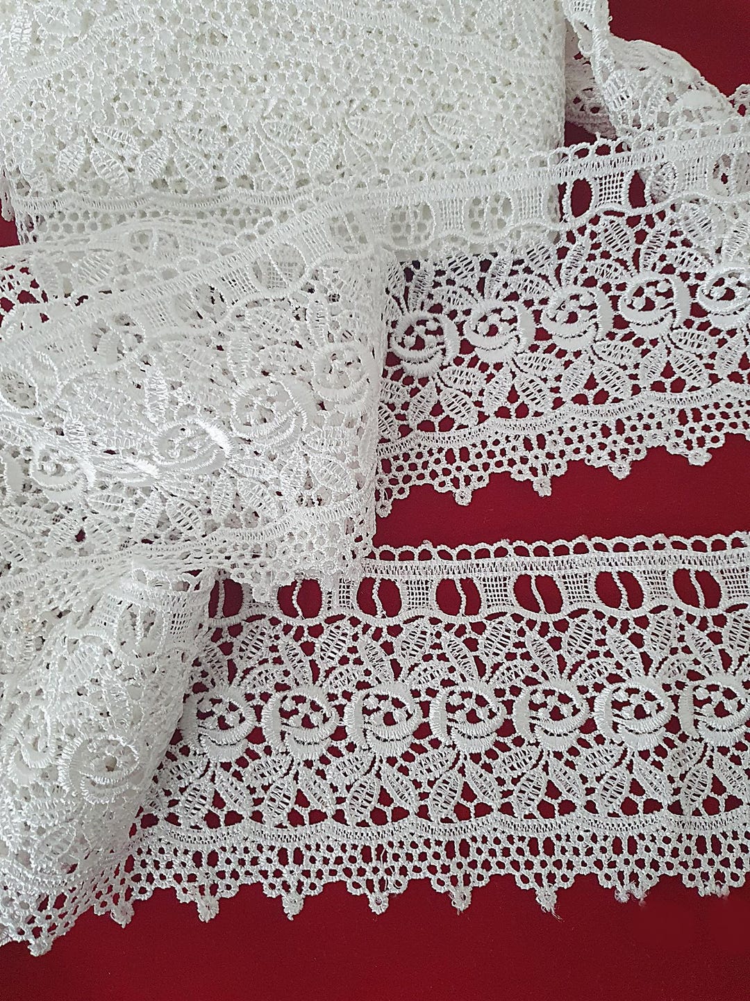 White Rose Venise Lace Trim: Bridal Couture, 4-inch Wide (1 Yard) - Etsy