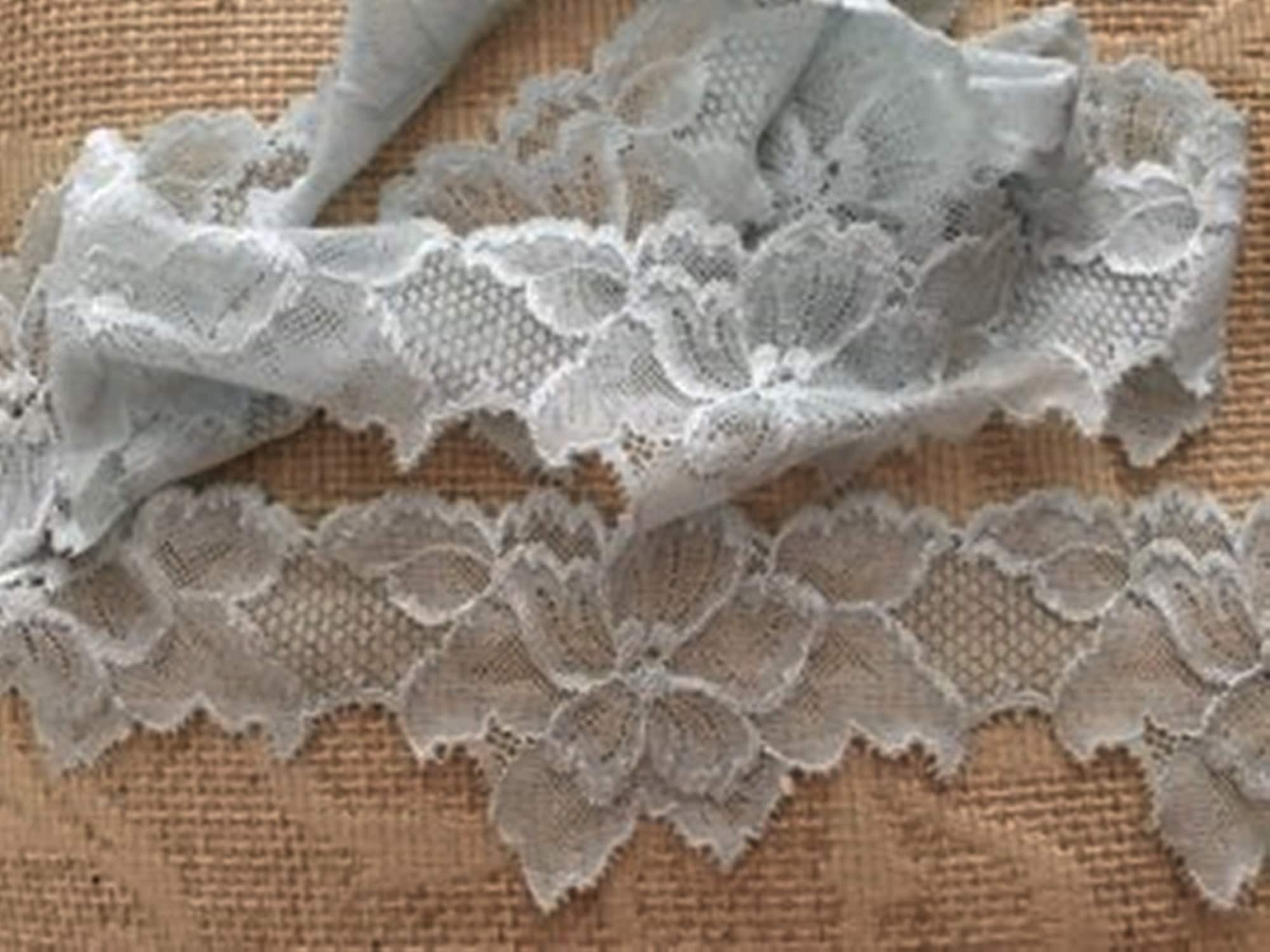 Stretch Lace Baby Blue or Cream Colours - Etsy