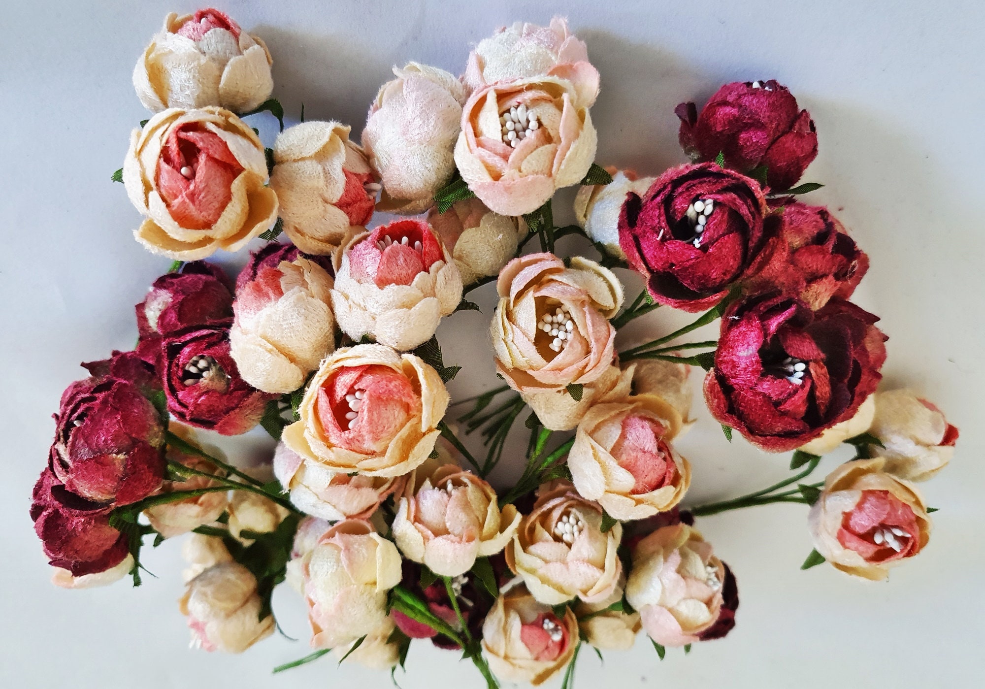 18 Velvet Flowers. Millinery Flowers. Velvet Dogwood Roses. - Etsy