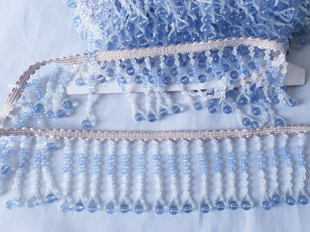 Beaded Fringing, Lamp Costume Trim, Belly Dance, Lampshade Bead Fringe ...