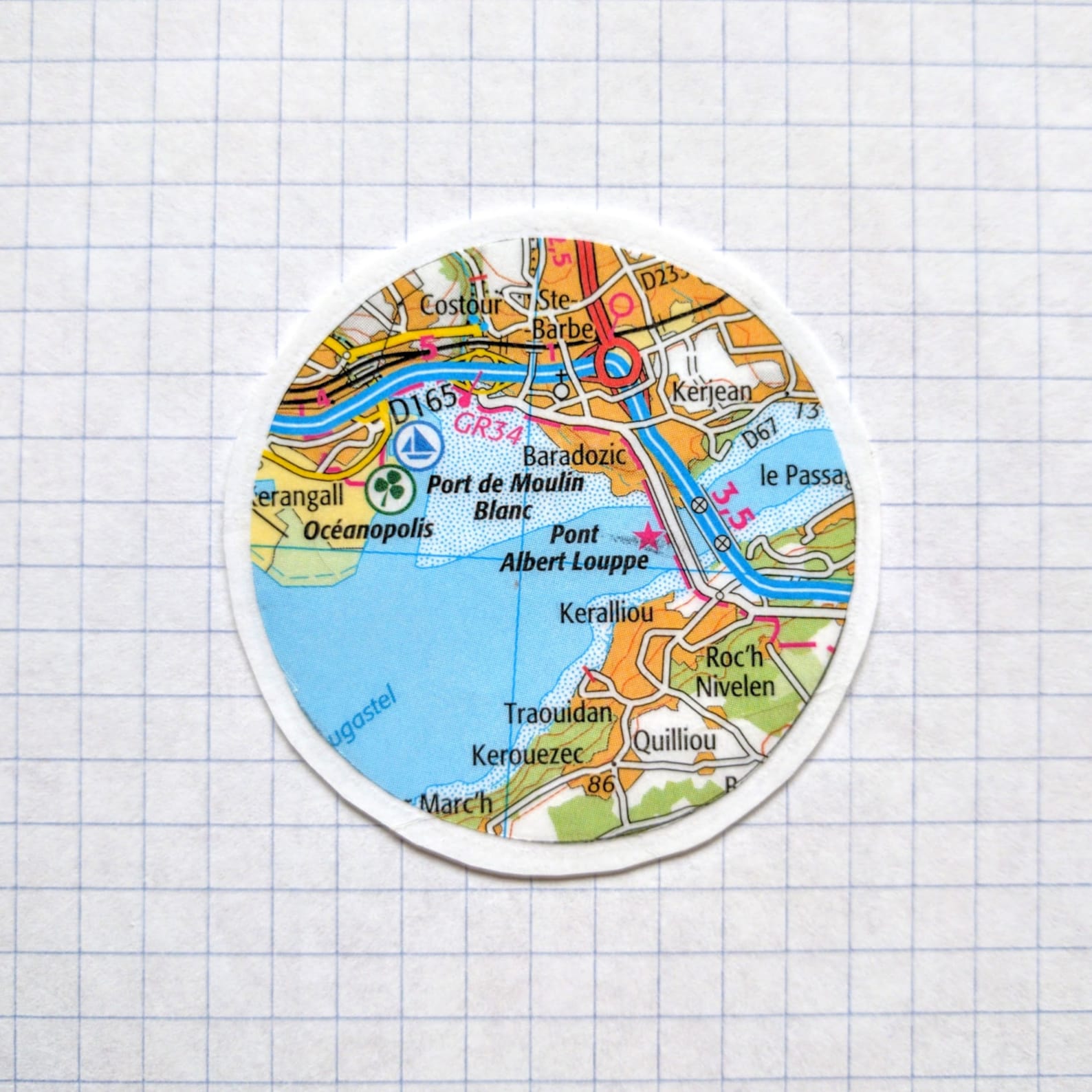 Pegatina de mapa hecho a mano mini mapas franceses | Etsy