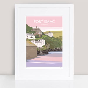 Port Isaac Cornwall. HAND SIGNED Art Print/travel Poster by - Etsy