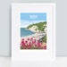Beer, East Devon. HAND SIGNED Art Print/travel Poster by Julia Seaton ...