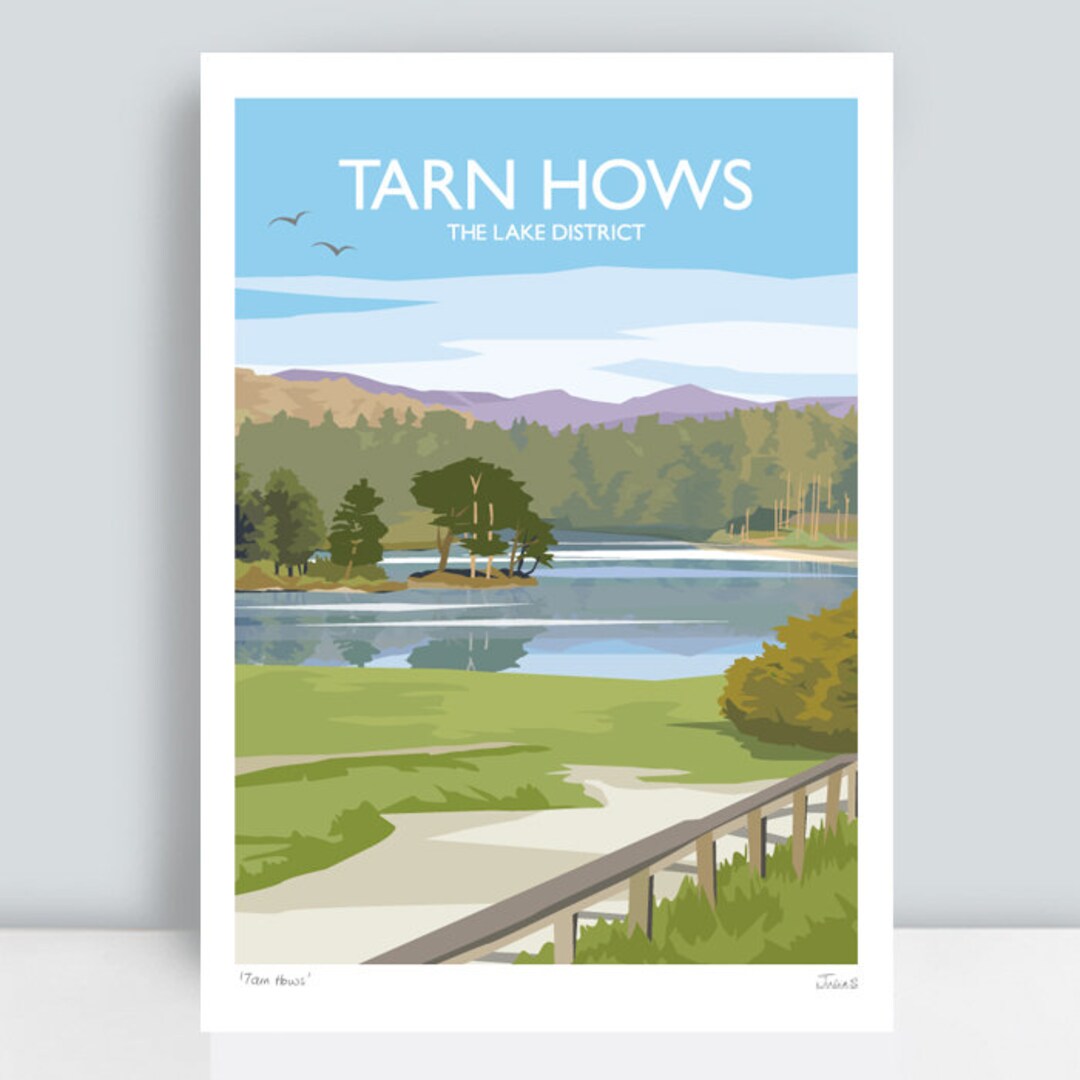 Tarn Hows, the Lake District Print, Cumbria, England. Art Print/poster ...