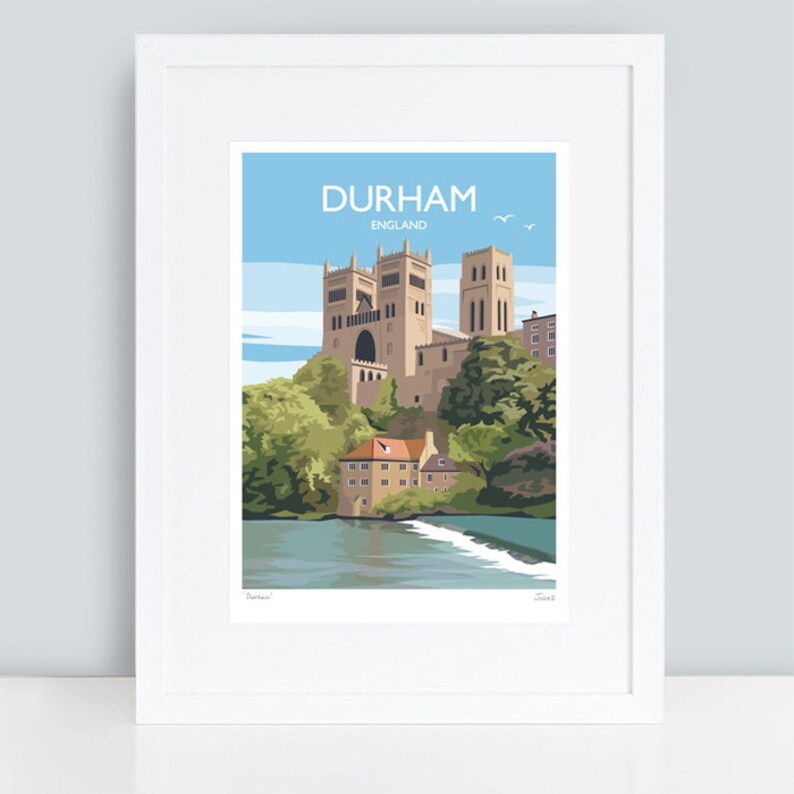 Durham England. HAND SIGNED Travel Print by Julias - Etsy