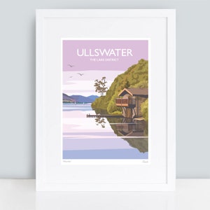 Ullswater, the Lake District Print. HAND SIGNED Art Print/travel Poster ...