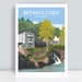 Menai Bridge, North Wales. HAND SIGNED Art Print/travel Poster by ...