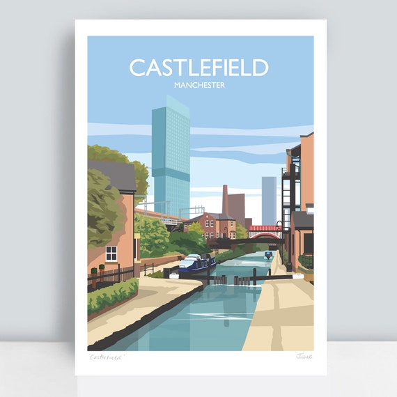 Castlefield Manchester. HAND SIGNED Art/travel Print by Julia | Etsy UK