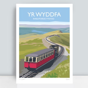 WELSH Title Yr Wyddfa, Rheilffordd Fynydd snowdon, Mountain Railway ...