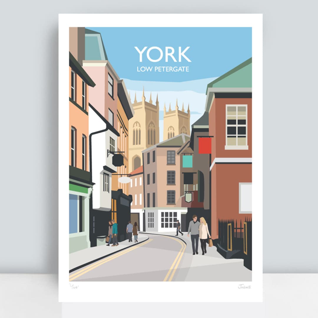 York, Low Petergate, England, UK. Travel Print/poster by Julia Seaton ...