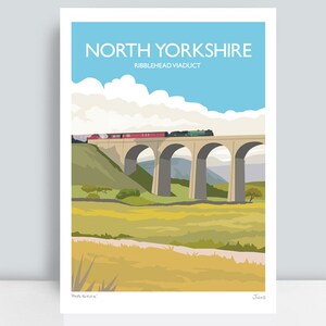 North Yorkshire, Ribblehead Viaduct, England. HAND SIGNED Art Print ...