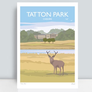 Tatton Park, Cheshire. HAND SIGNED Travel Art Print/poster by Julia ...
