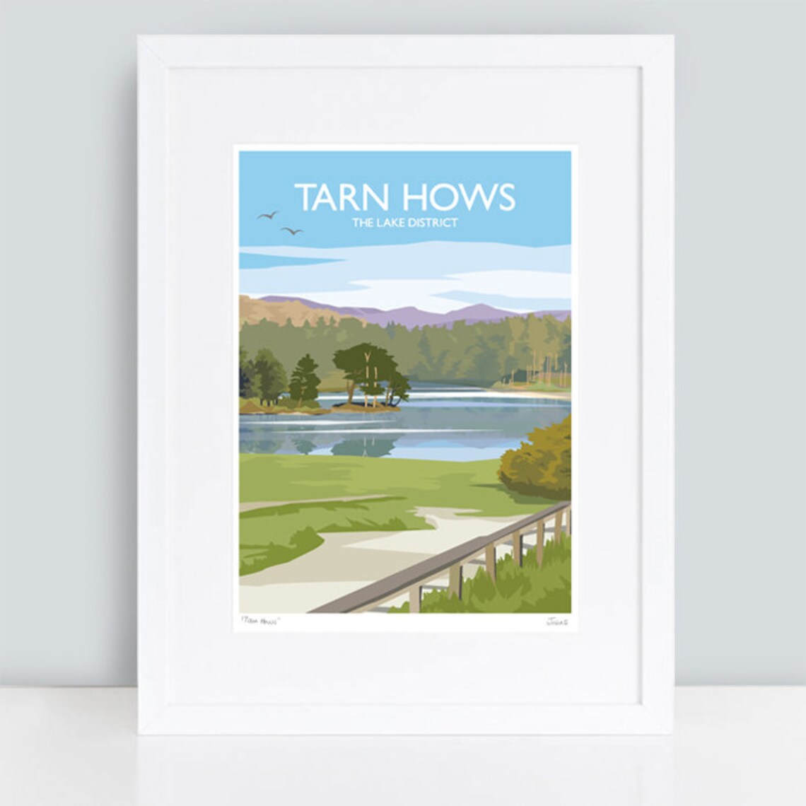 Tarn Hows, the Lake District Print, Cumbria, England. Art Print/poster ...