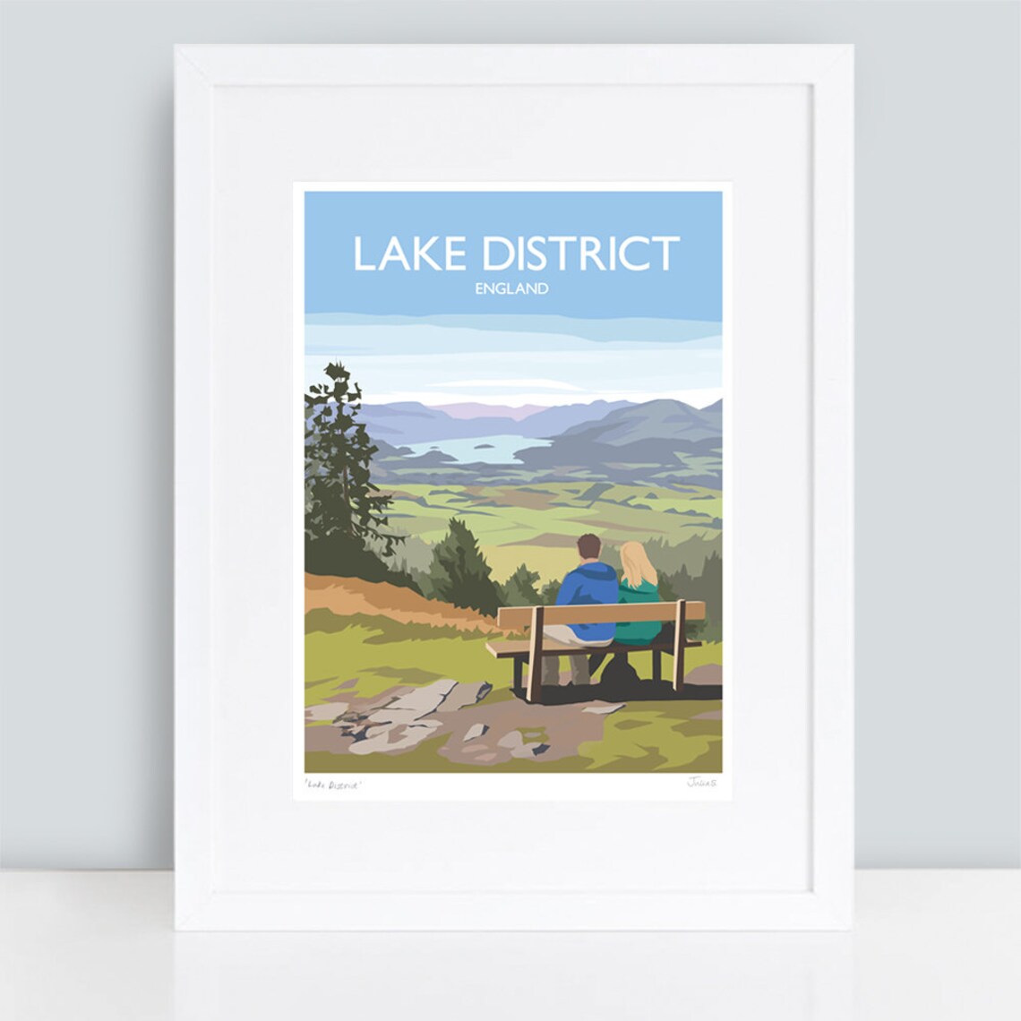 Lake District Print England. HAND SIGNED Art Print/travel - Etsy