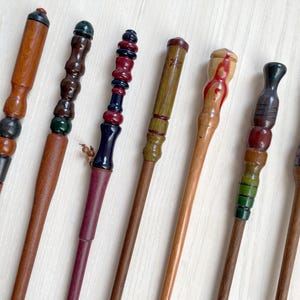 Nature Wooden Magic Wand, Handmade for Witch, Wicca Decoration ...