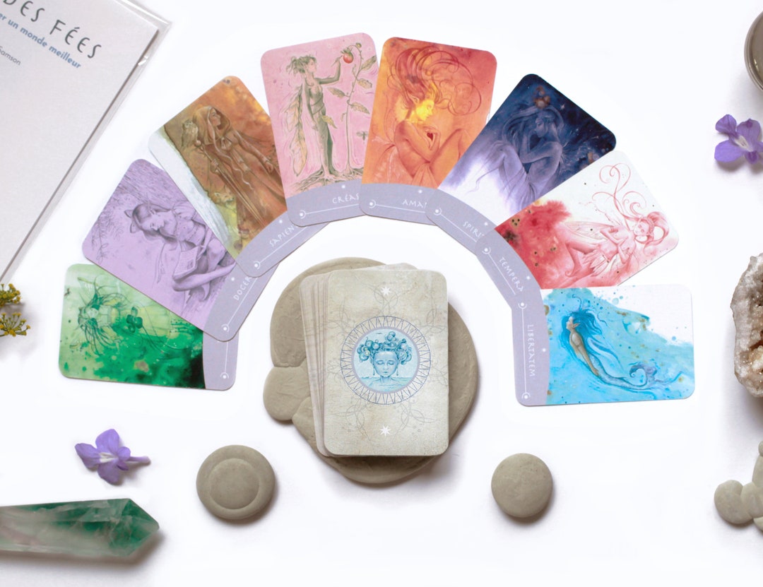 Oracle Card Deck, Illustrated Fairy Cards, Magical Gifts, Self ...