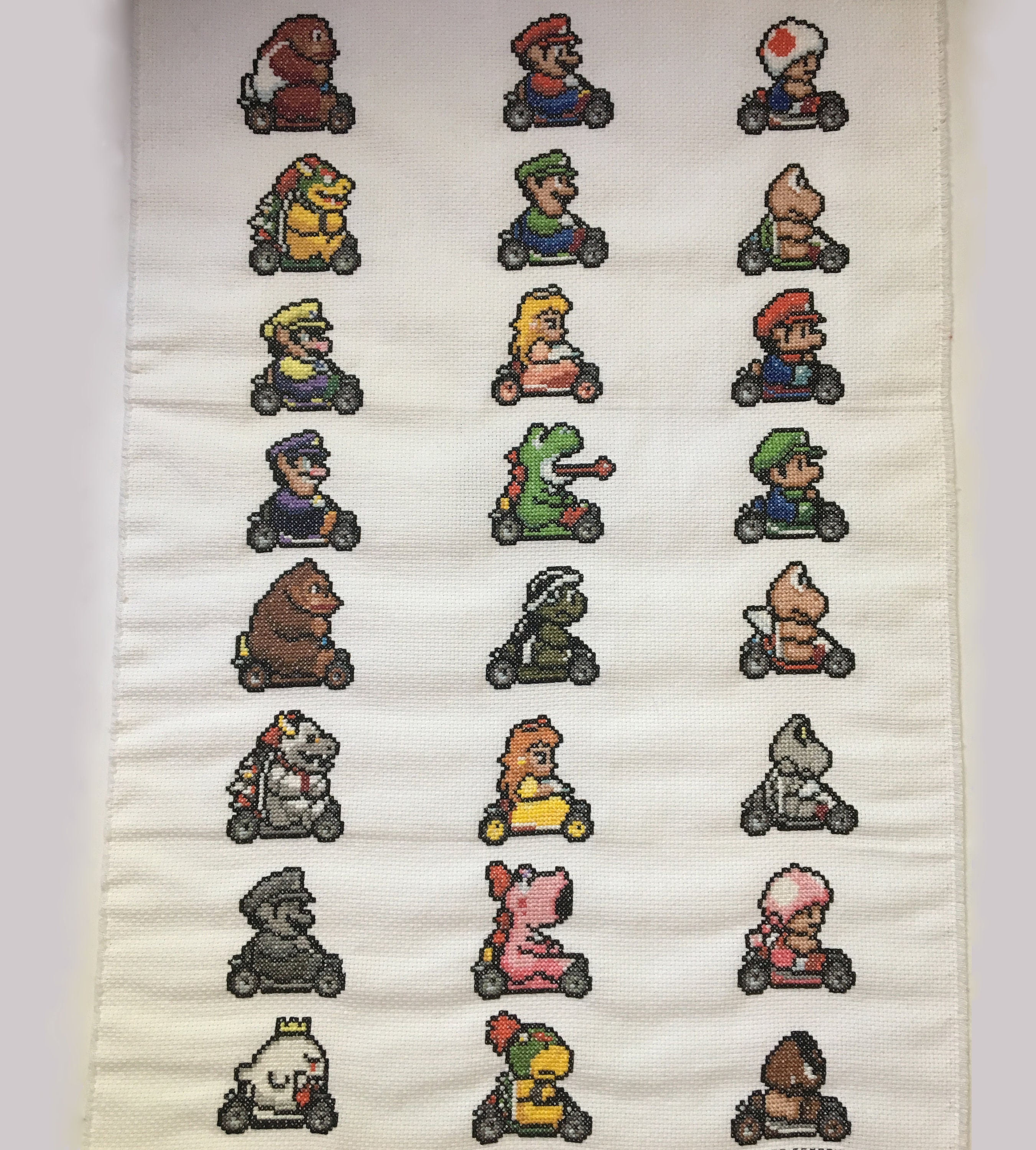 Mario Kart Cross Stitch - Etsy Canada