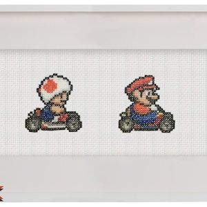Mario Kart Cross Stitch - Etsy Canada