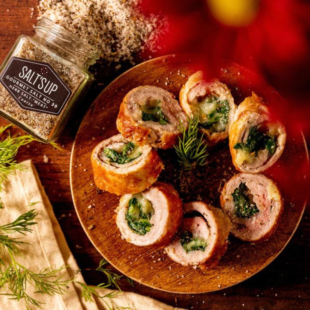 Herb Salt "meat" Coarse I Gourmet Salts | 90g/3.17oz Glass Jar | Flor ...