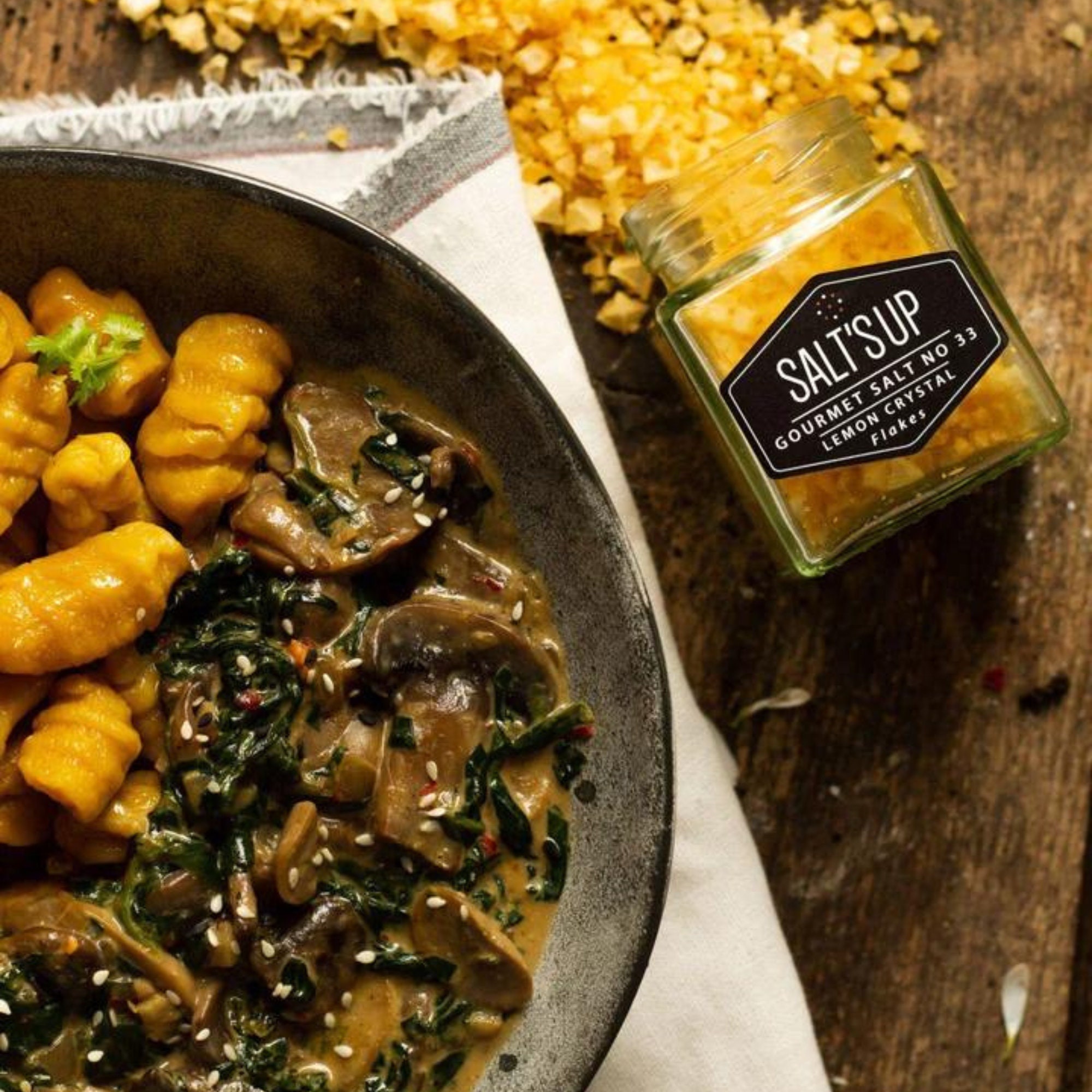 YELLOW LEMON Salt Flakes | Gourmet Salts | 45 Gr/1.59 Oz Glass Jar - Etsy