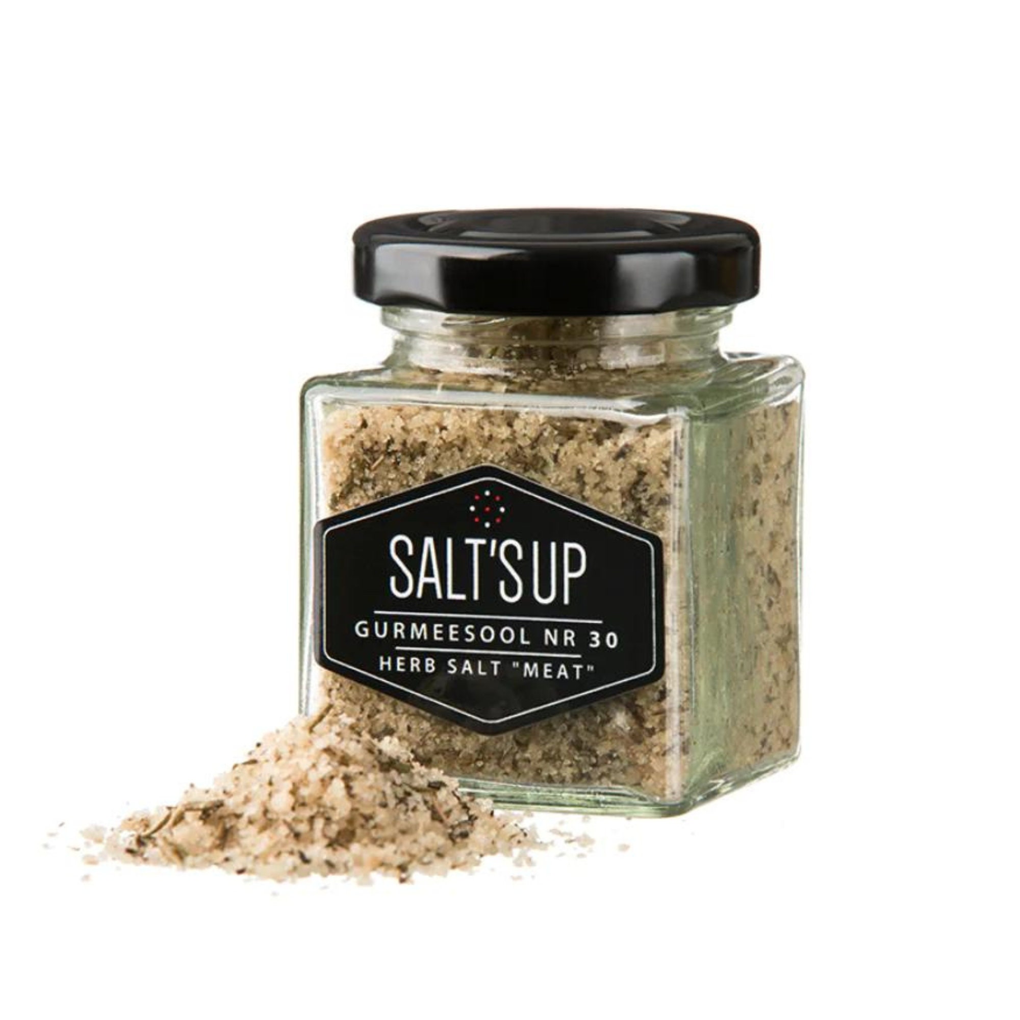 Herb Salt "meat" Coarse I Gourmet Salts | 90g/3.17oz Glass Jar | Flor ...