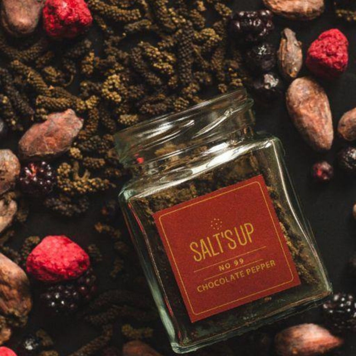 CHOCOLATE Pepper I Gourmet Peppers 35gr/1.24 Oz Glass Jar Unique Pepper ...