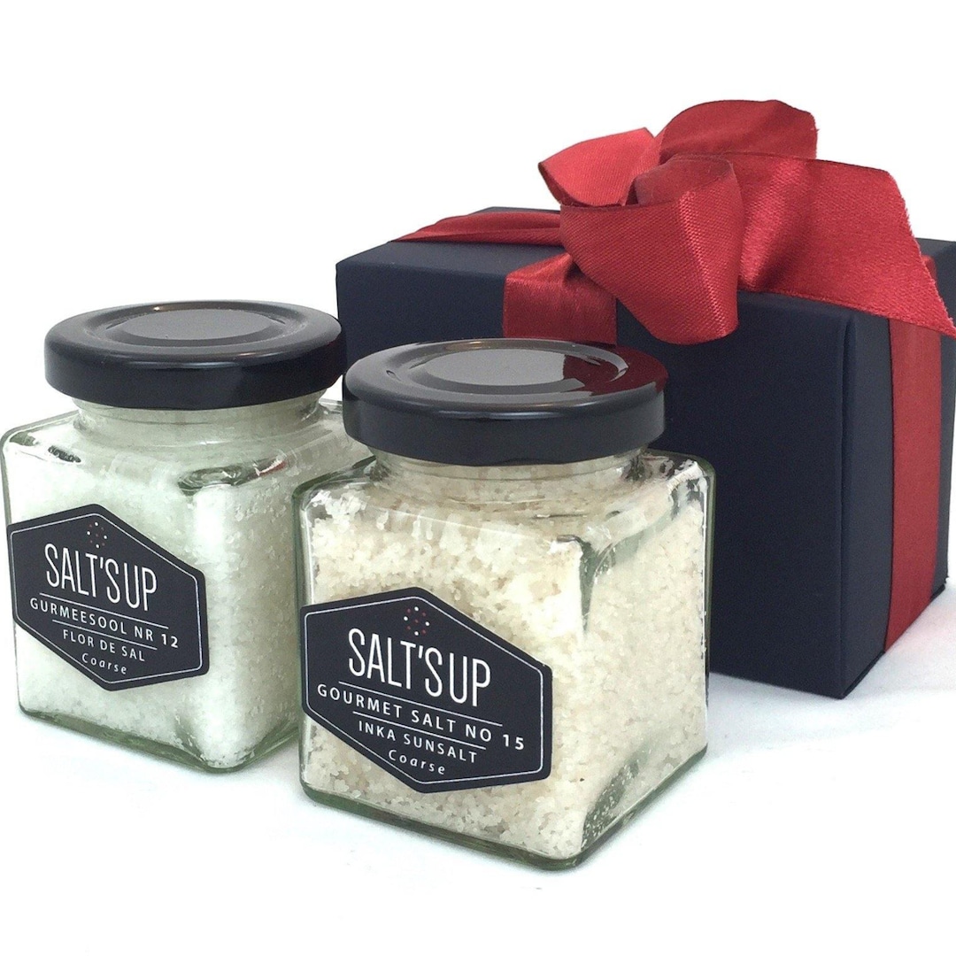 Gift Box of 2 Gourmet Salt | Salt Set Gift for Friend | 80g/2.82oz ...