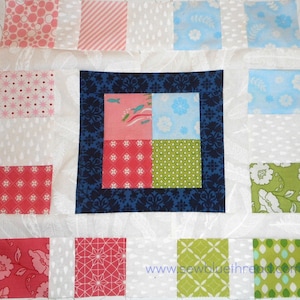 Road Map, Quilt Block PDF Pattern - Etsy