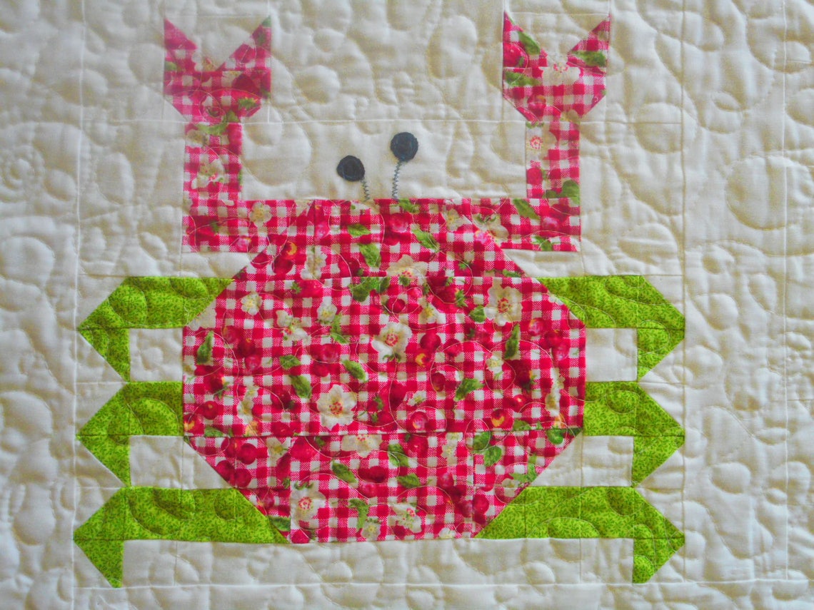 Crabby Crab Quilt PDF Pattern - Etsy Australia
