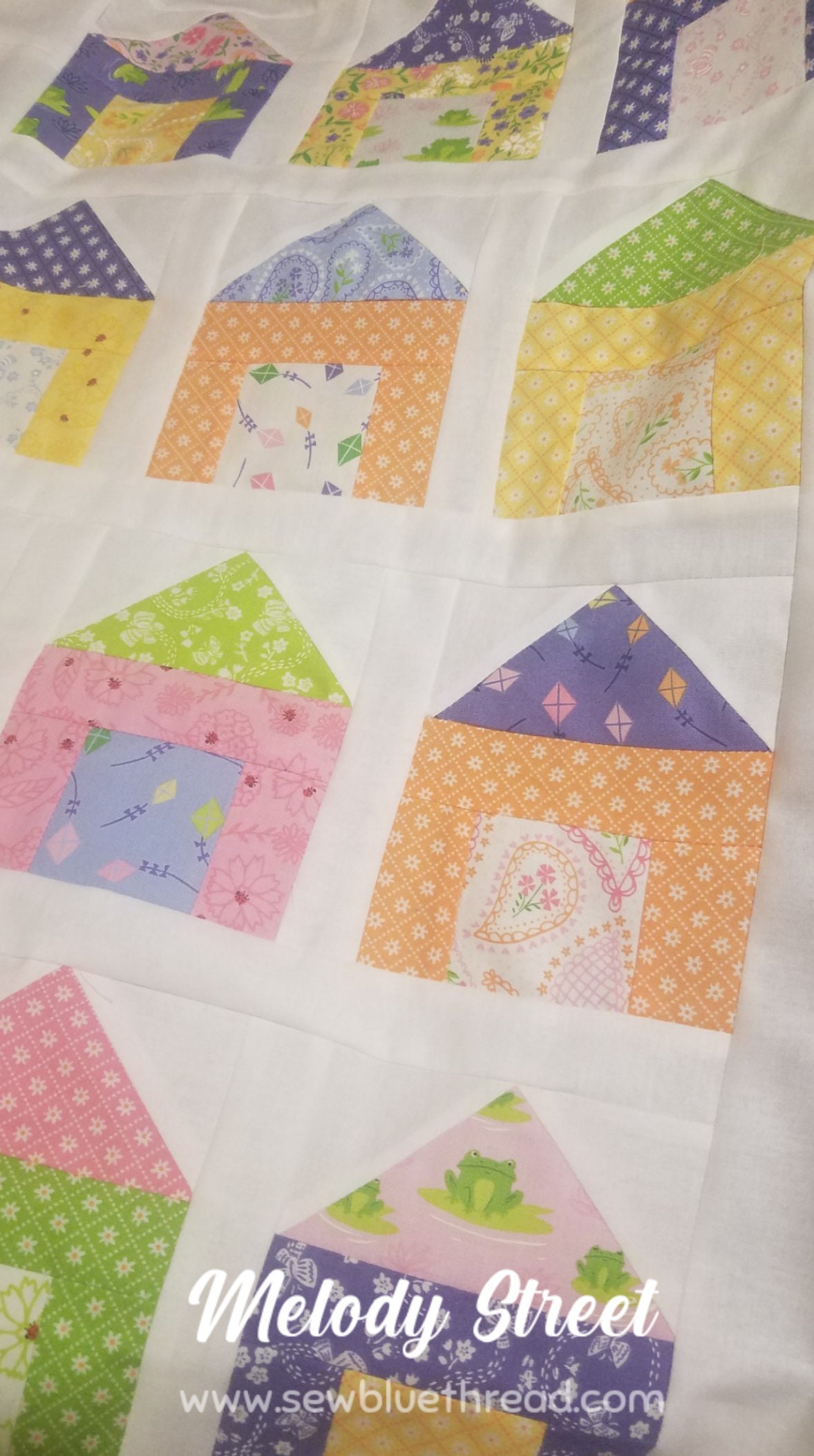 Melody Street Quilt, Pdf Pattern, Summer Quilt, Beginner Friendly Quilt ...